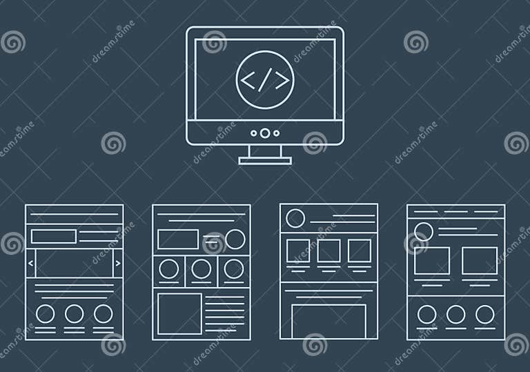 Vector Collection of Web Development Icons - Html Stock Vector ...