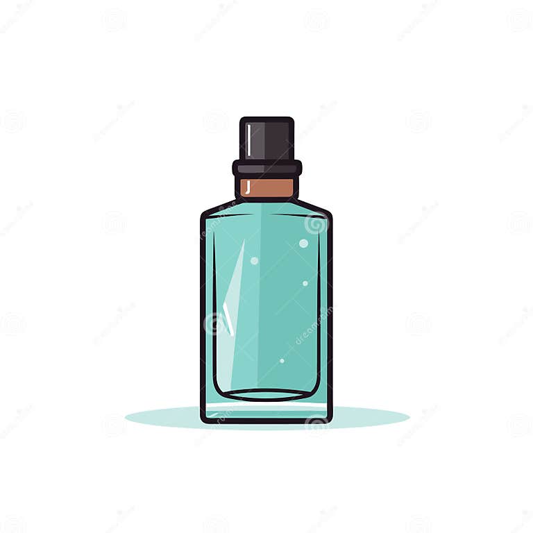 Vector of a Cologne Bottle Icon on a White Background Stock Vector ...
