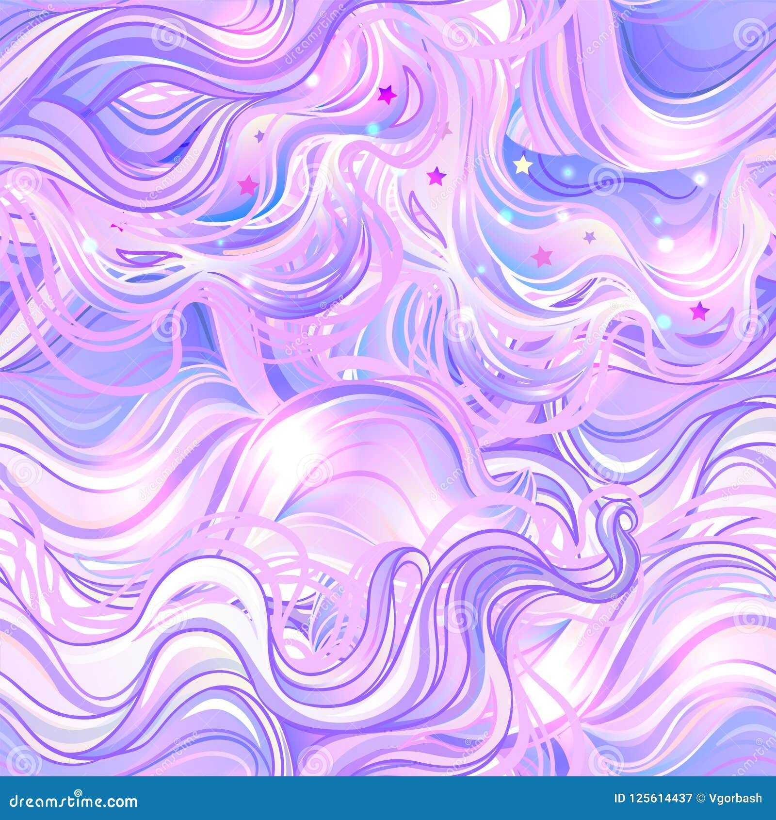 Vector Color Abstract Hand-drawn Hair Pattern Stock Vector ...