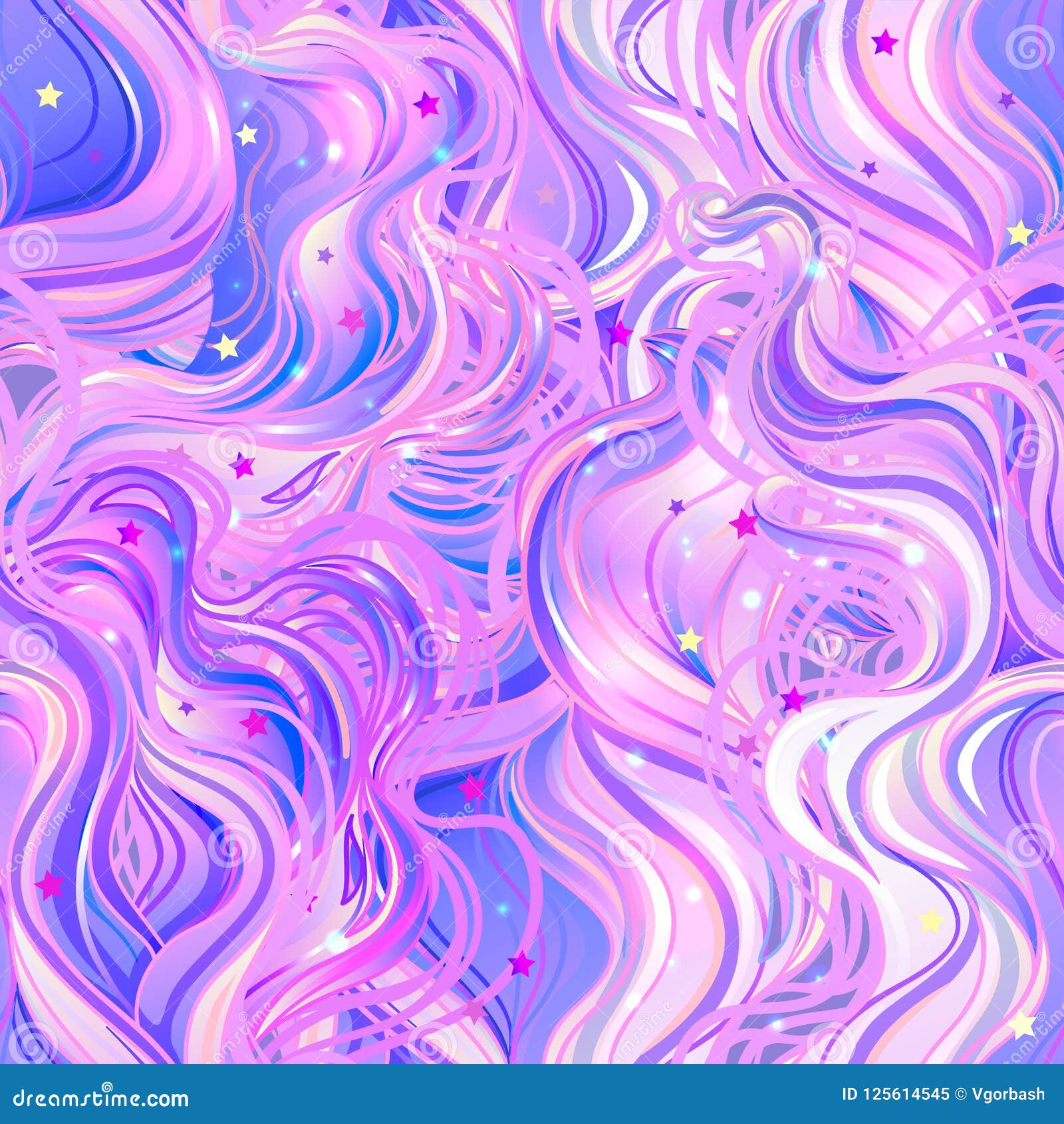 Vector Color Abstract Hand-drawn Hair Pattern Stock Vector ...