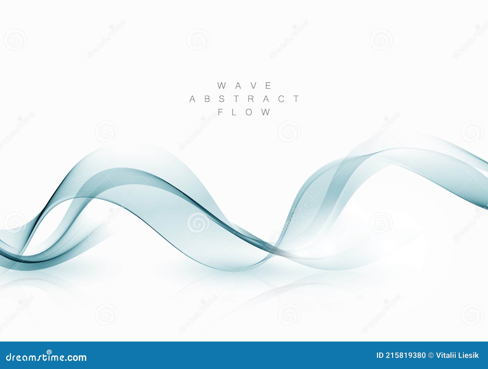 Vector Color Abstract Wave Design Element Wave Flow Stock Illustration ...