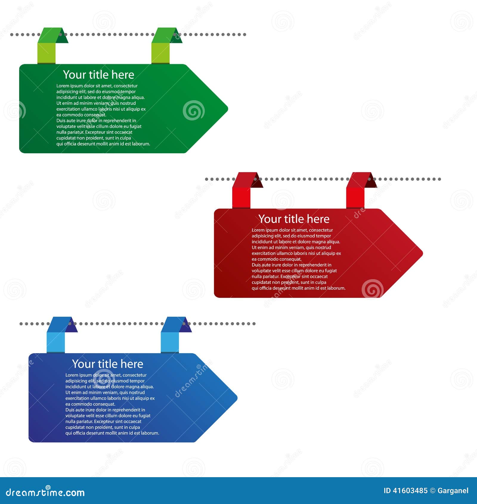 Vector color arrow tags stock illustration. Illustration of concept ...