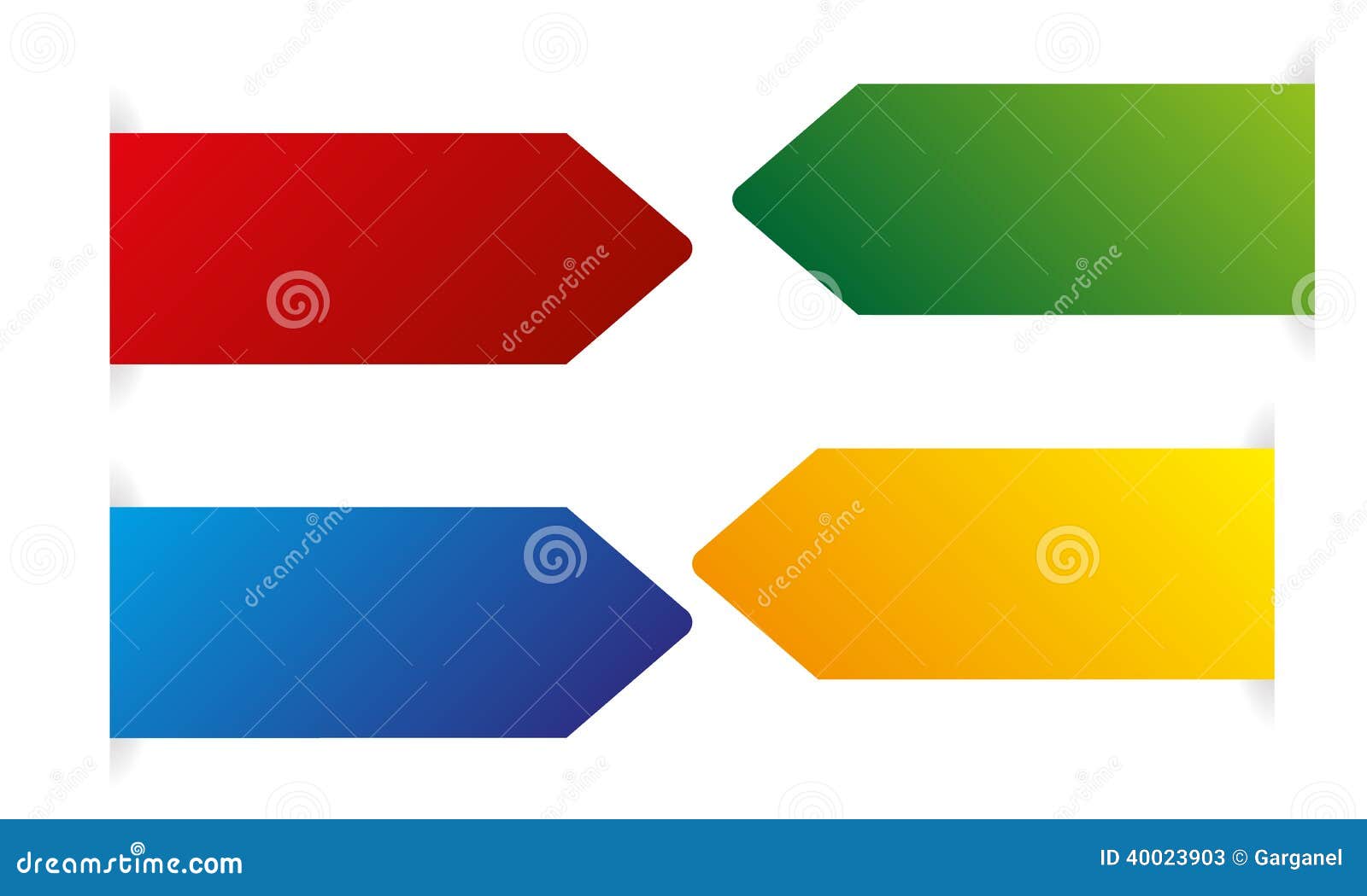 Vector color arrows stock vector. Illustration of offer - 40023903
