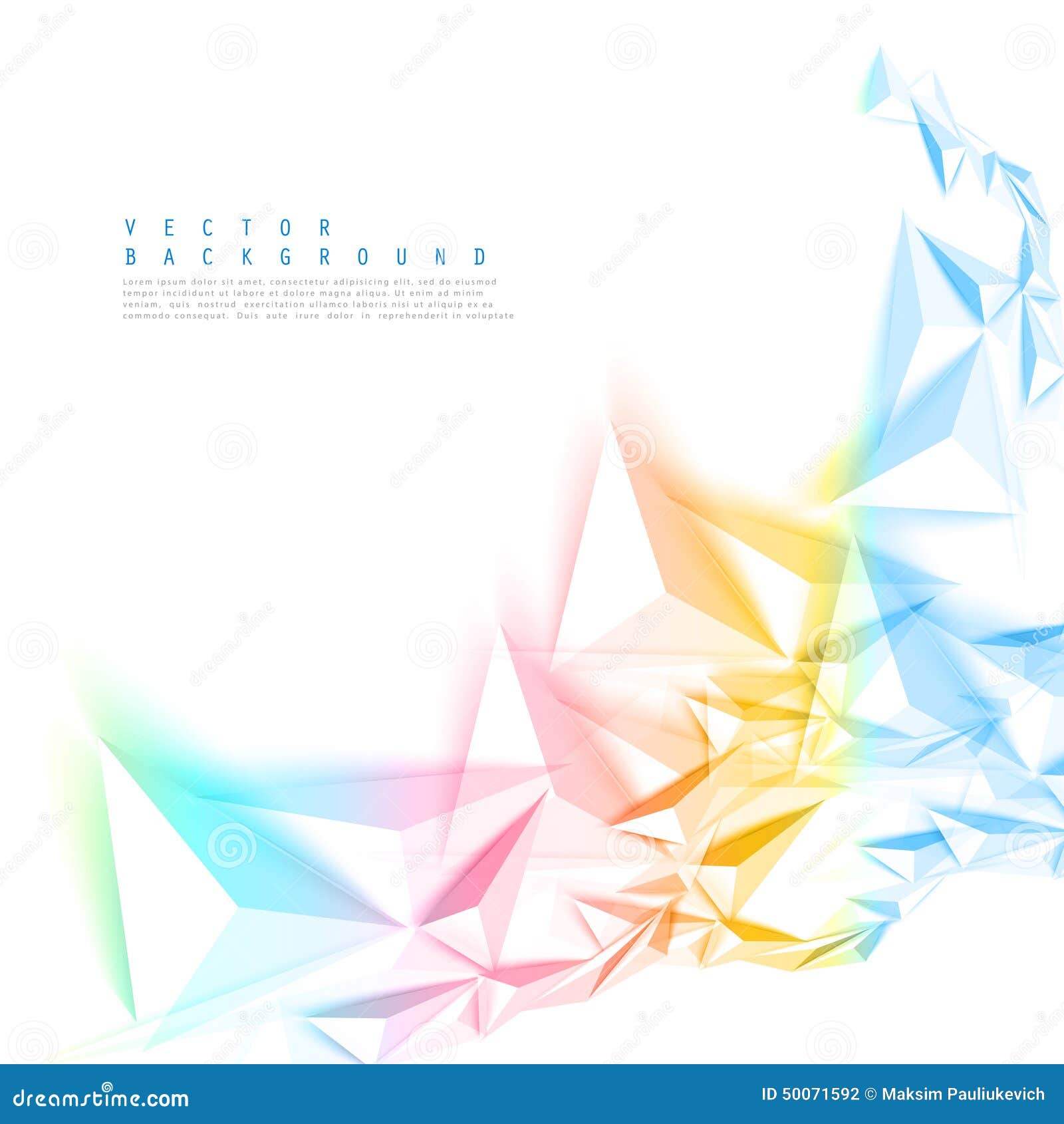 Vector Color Background Abstract Polygon Triangle Stock Vector Illustration Of Blue Explosion