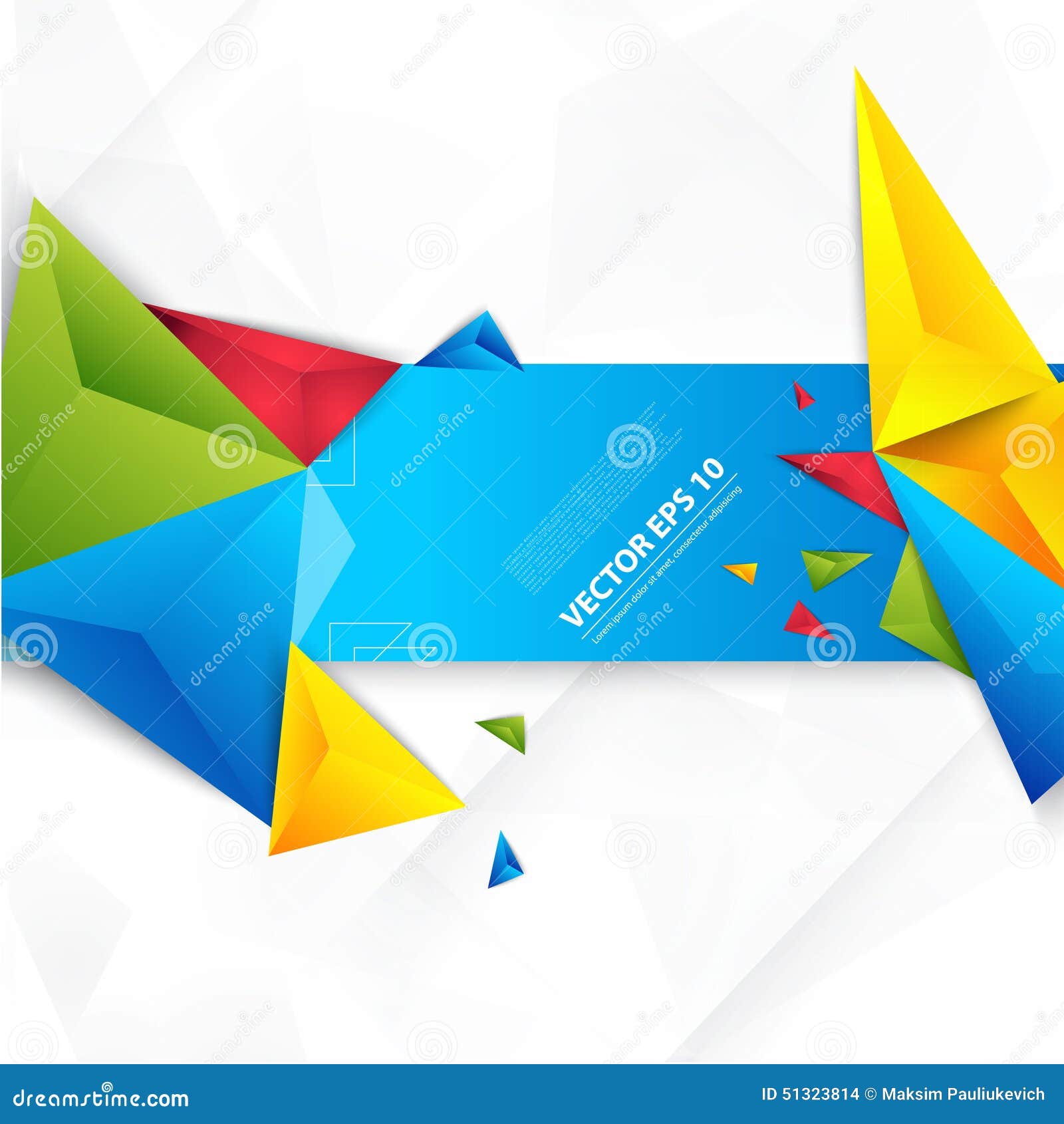 Vector Color Background Abstract Polygon Triangle Stock Vector ...