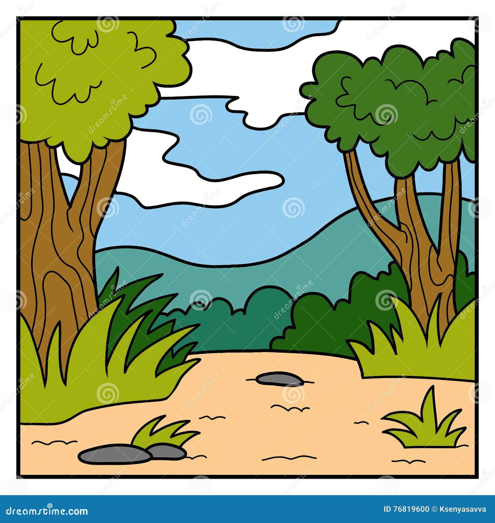 Vector Color Background Safari Stock Illustrations – 10,367 Vector ...