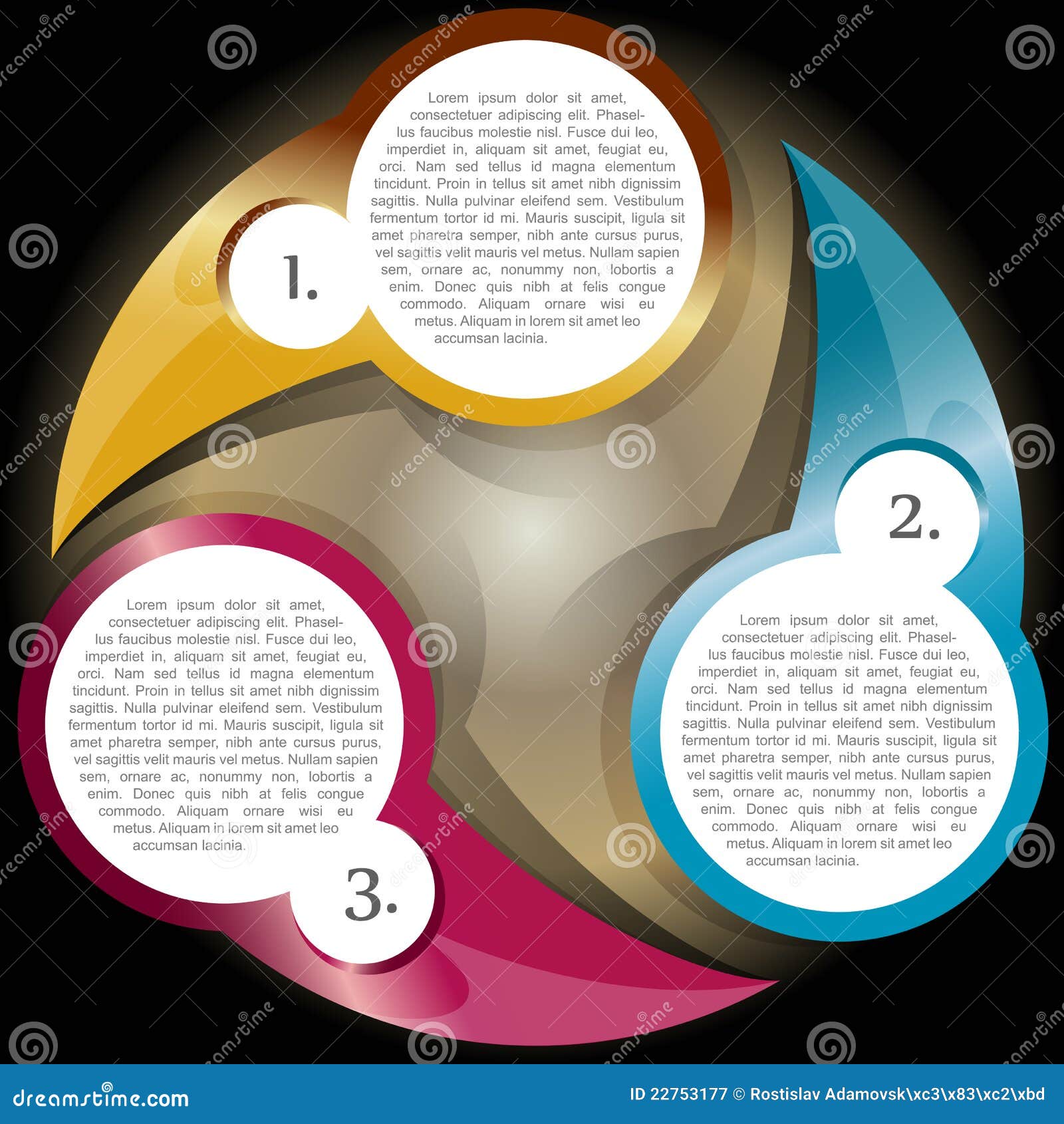 Vector Color Chart Background with Three Levels Stock Illustration ...
