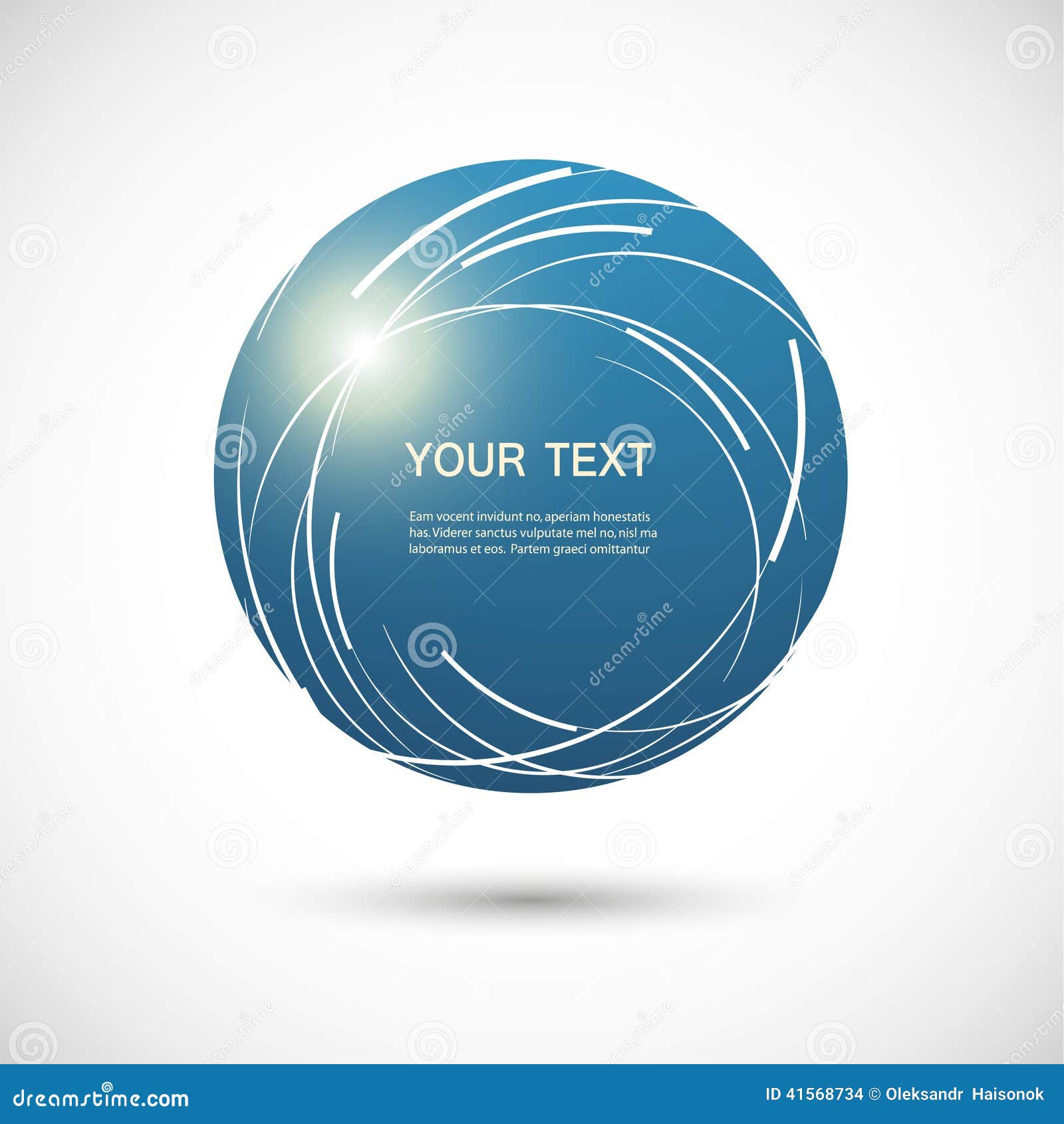 Vector Color Circle Line Design Stock Vector - Illustration of ...