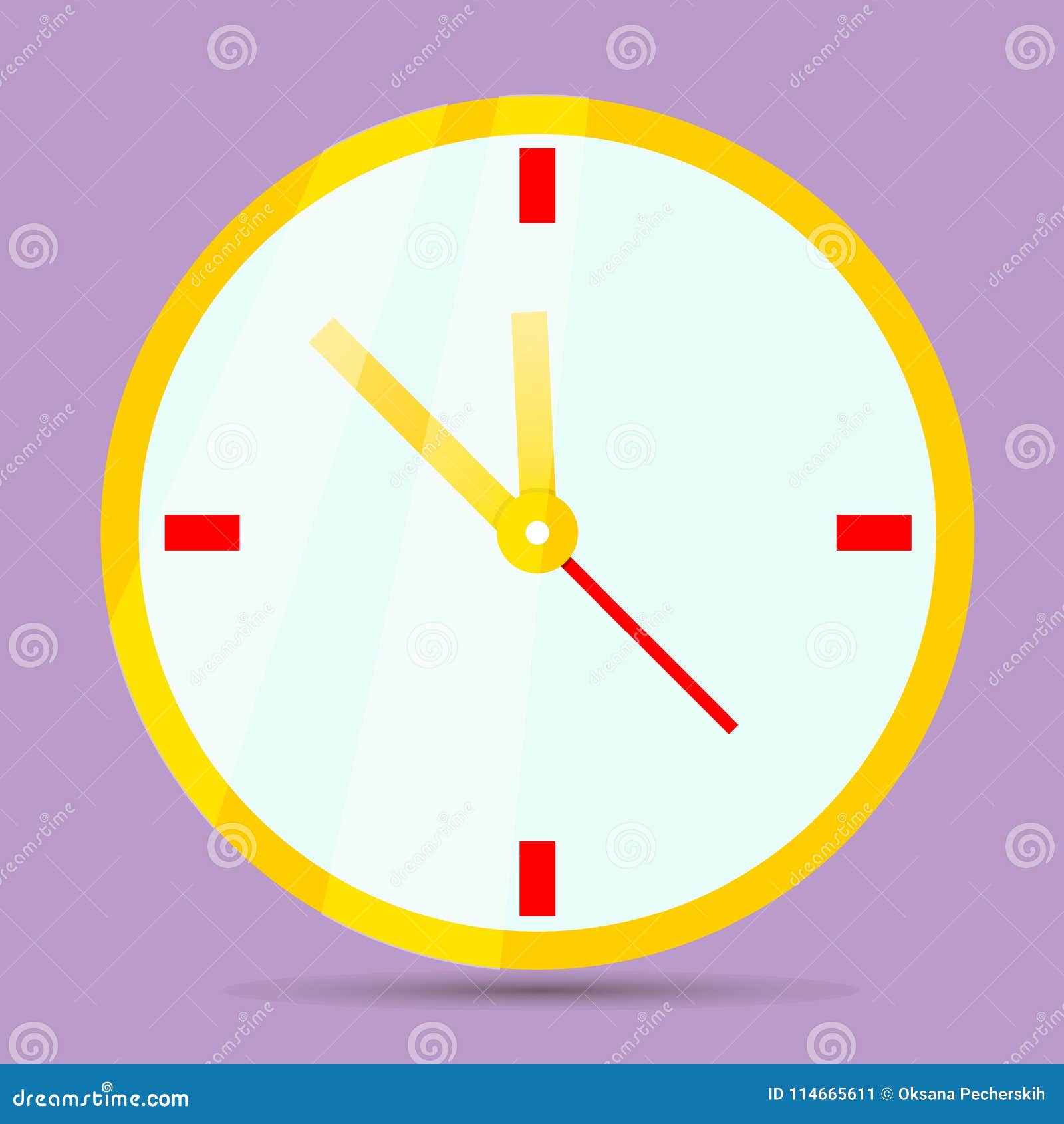 Vector Clock Icon. the Symbol of Time. Stock Vector - Illustration of ...