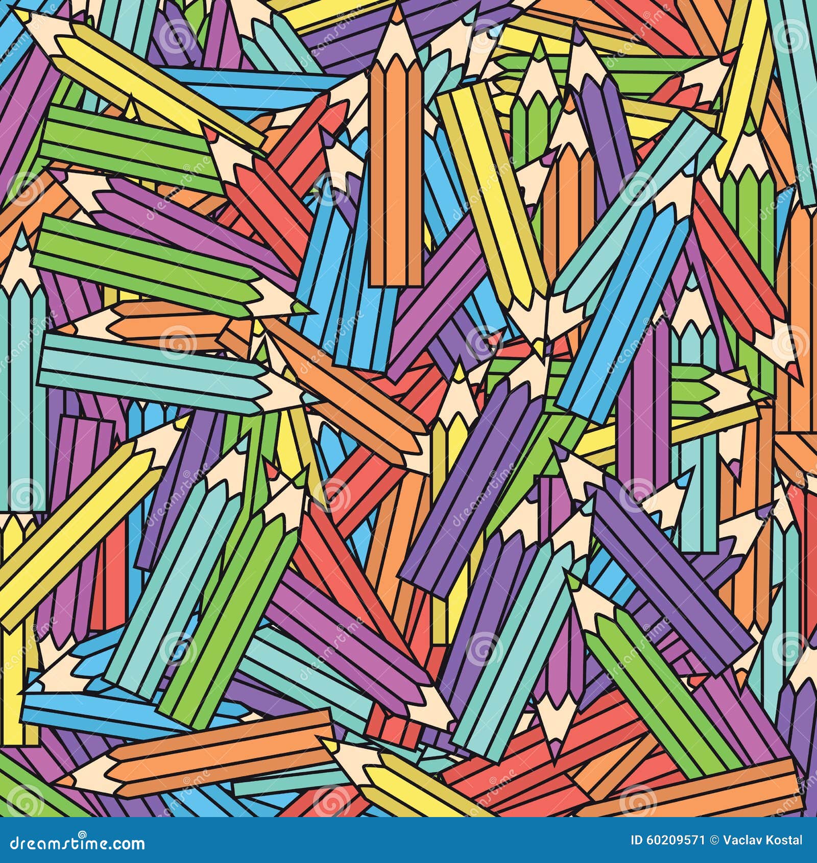 Vector Color Crayons Background Stock Vector - Illustration of brush ...
