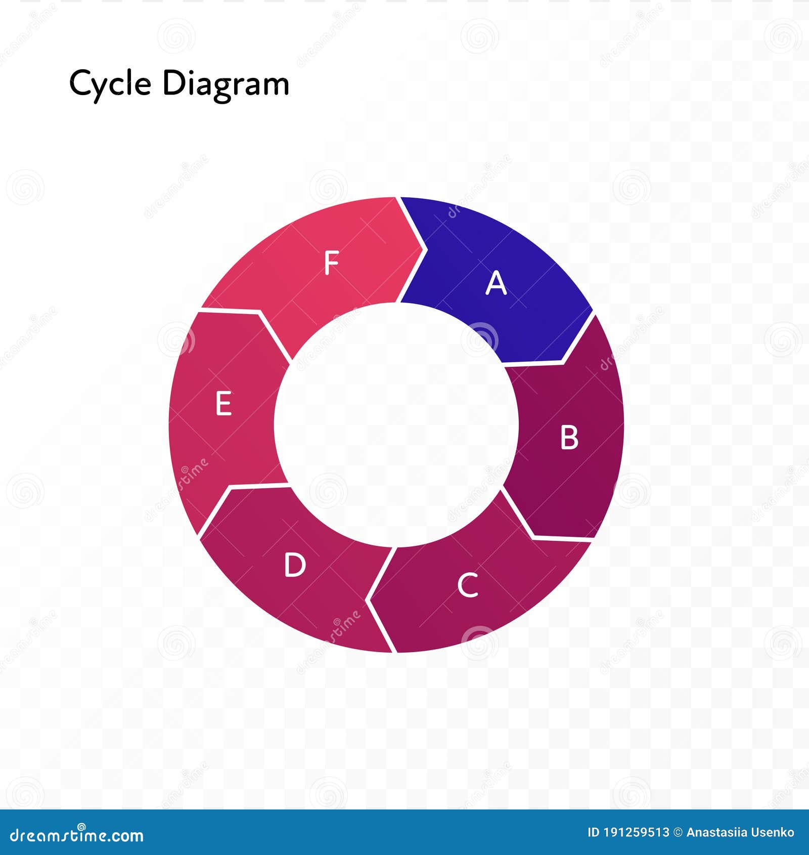 Vector Color Flat Chart Diagram Icon Illustration. Red And Blue ...