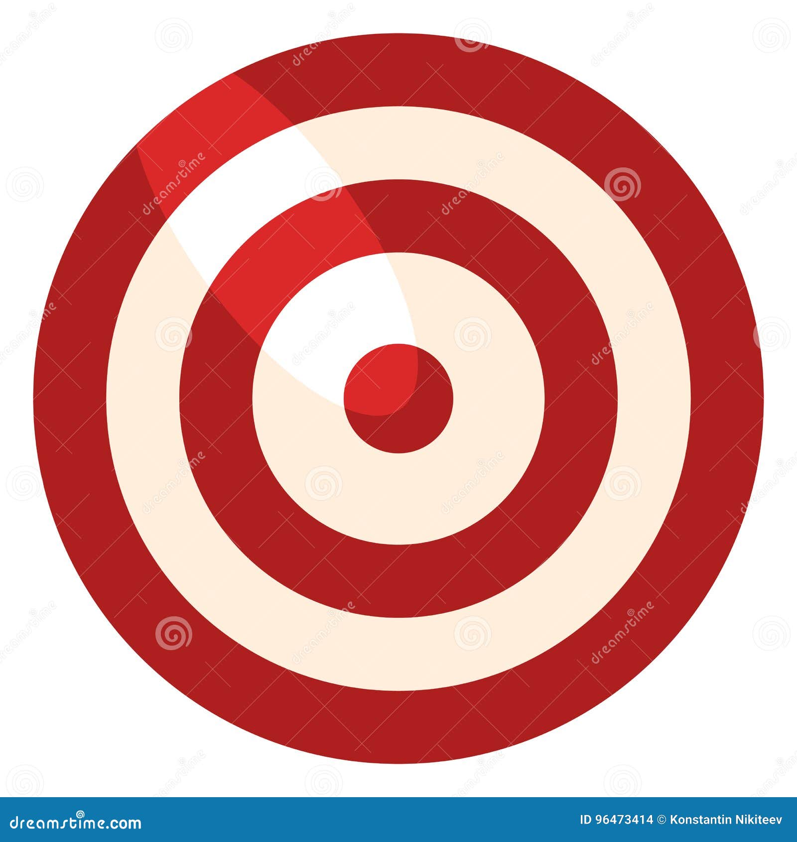 Vector Color Flat Target Icon Stock Vector - Illustration of info ...