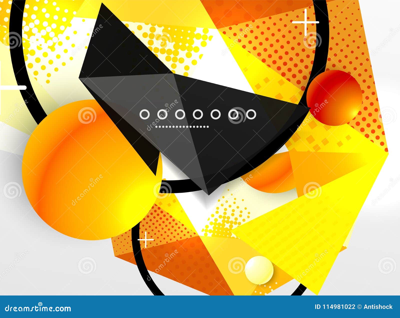 Vector Color Geometric Abstract Composition, Triangular and Polygonal ...