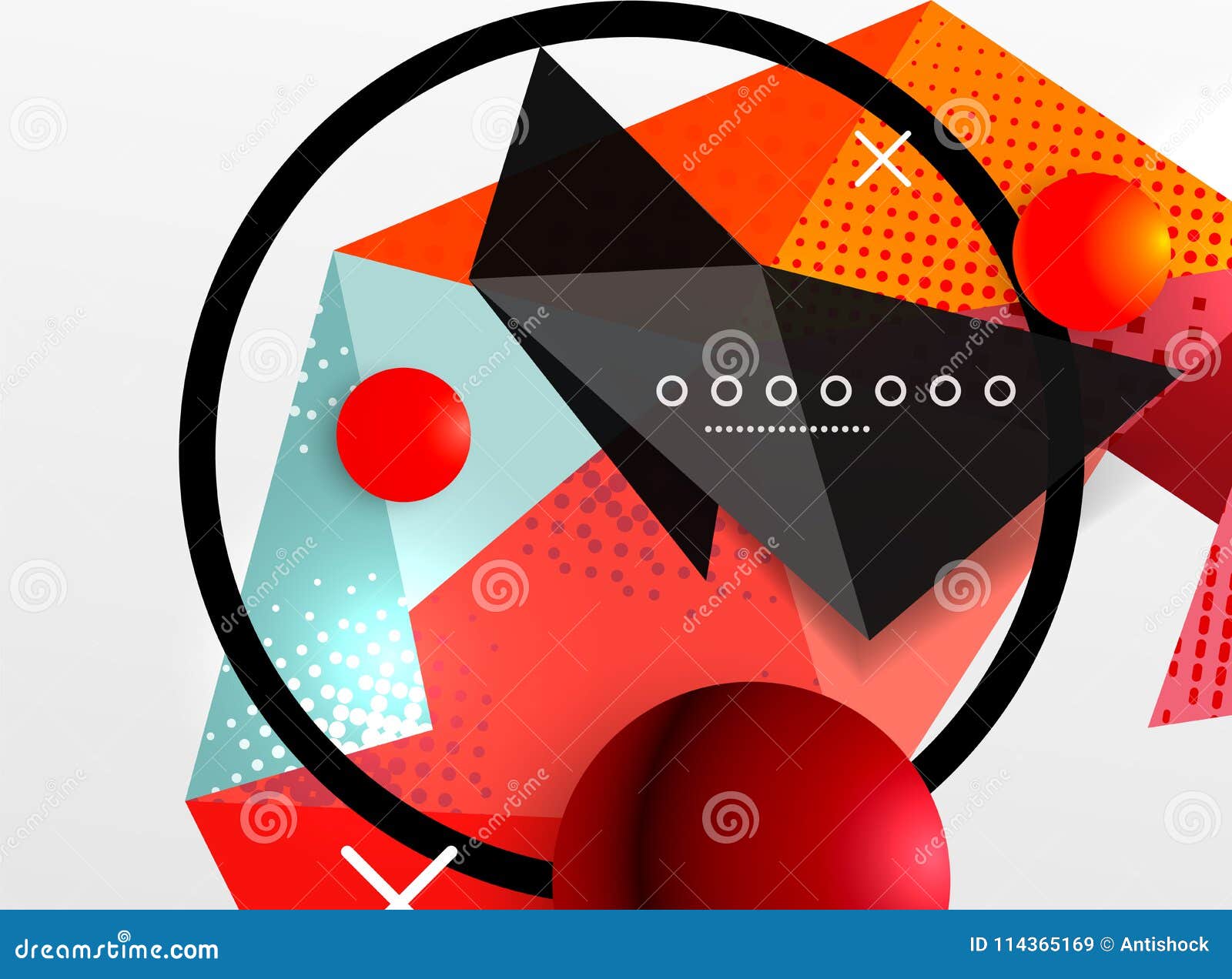 Vector Color Geometric Abstract Composition, Triangular and Polygonal ...