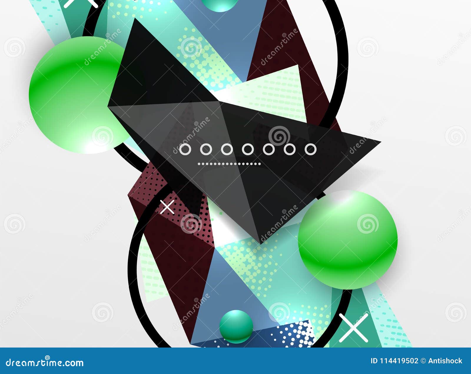 Vector Color Geometric Abstract Composition, Triangular and Polygonal ...