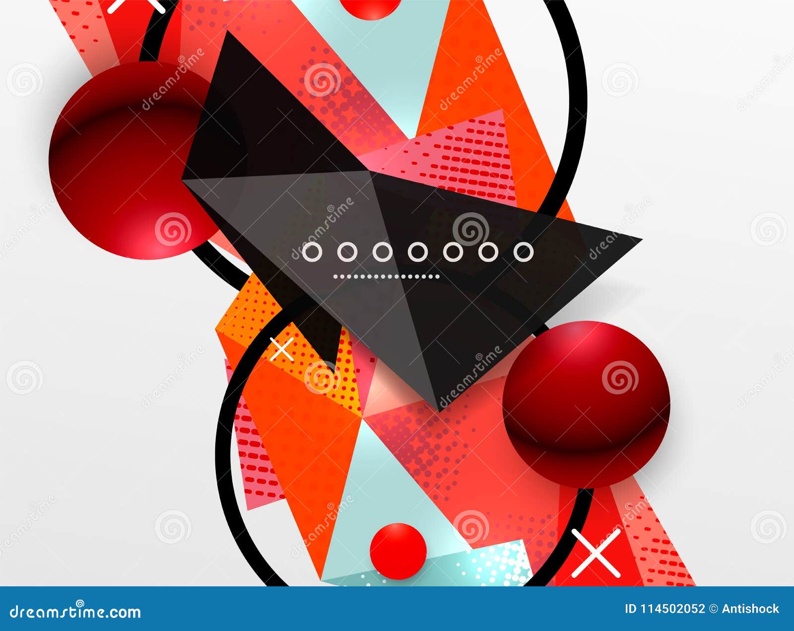 Vector Color Geometric Abstract Composition, Triangular and Polygonal ...