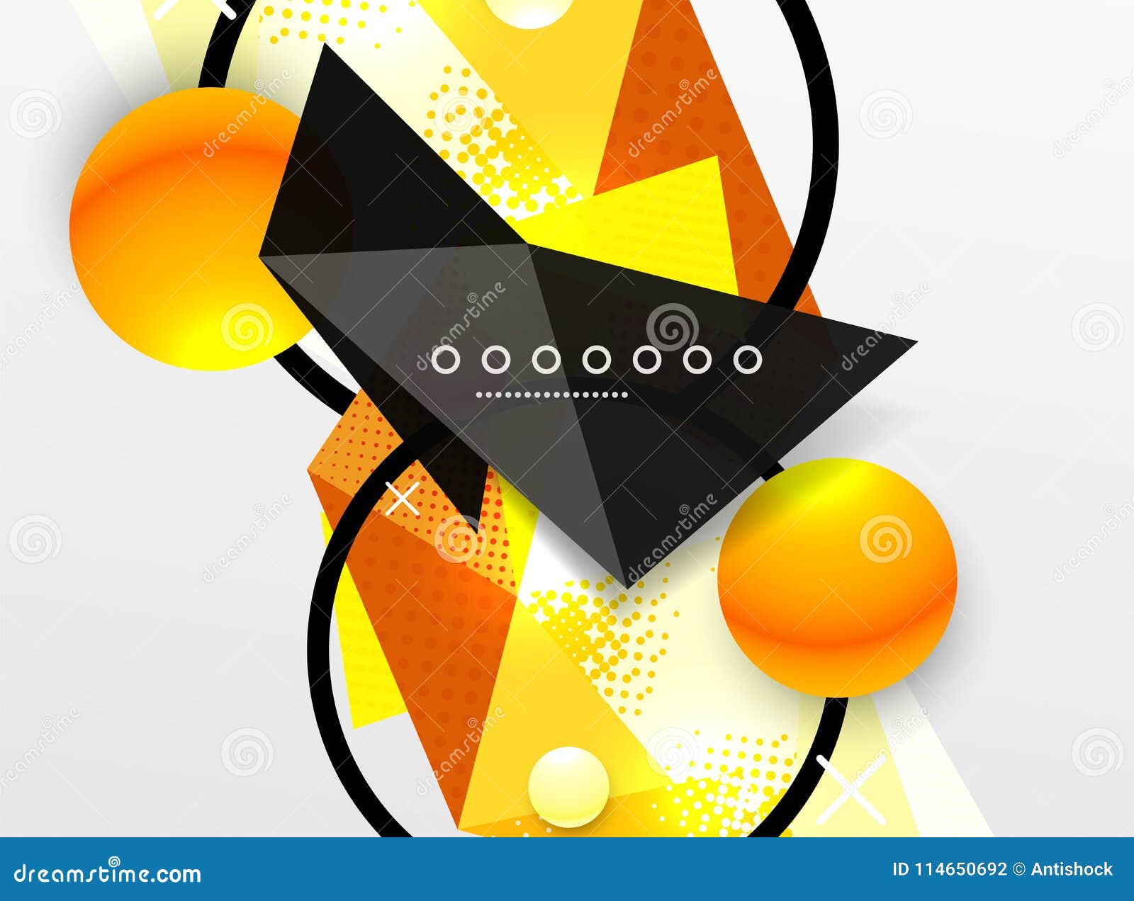 Vector Color Geometric Abstract Composition, Triangular and Polygonal ...