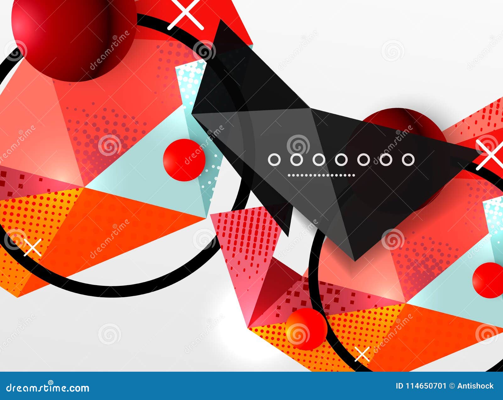 Vector Color Geometric Abstract Composition, Triangular and Polygonal ...