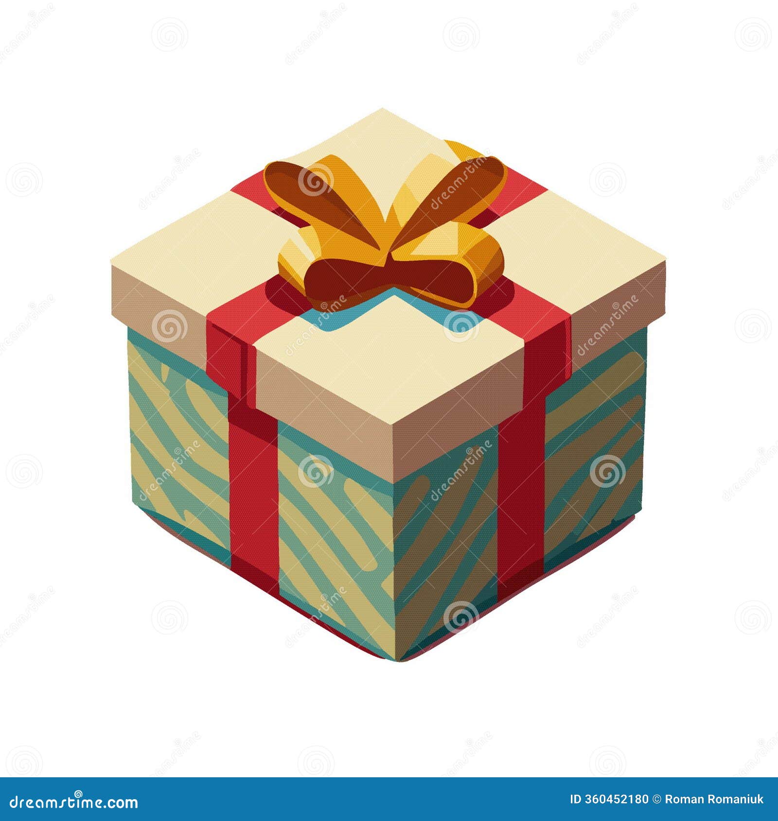 Vector Color Gift Box Isolated on White Illustration 10 Esp Stock ...