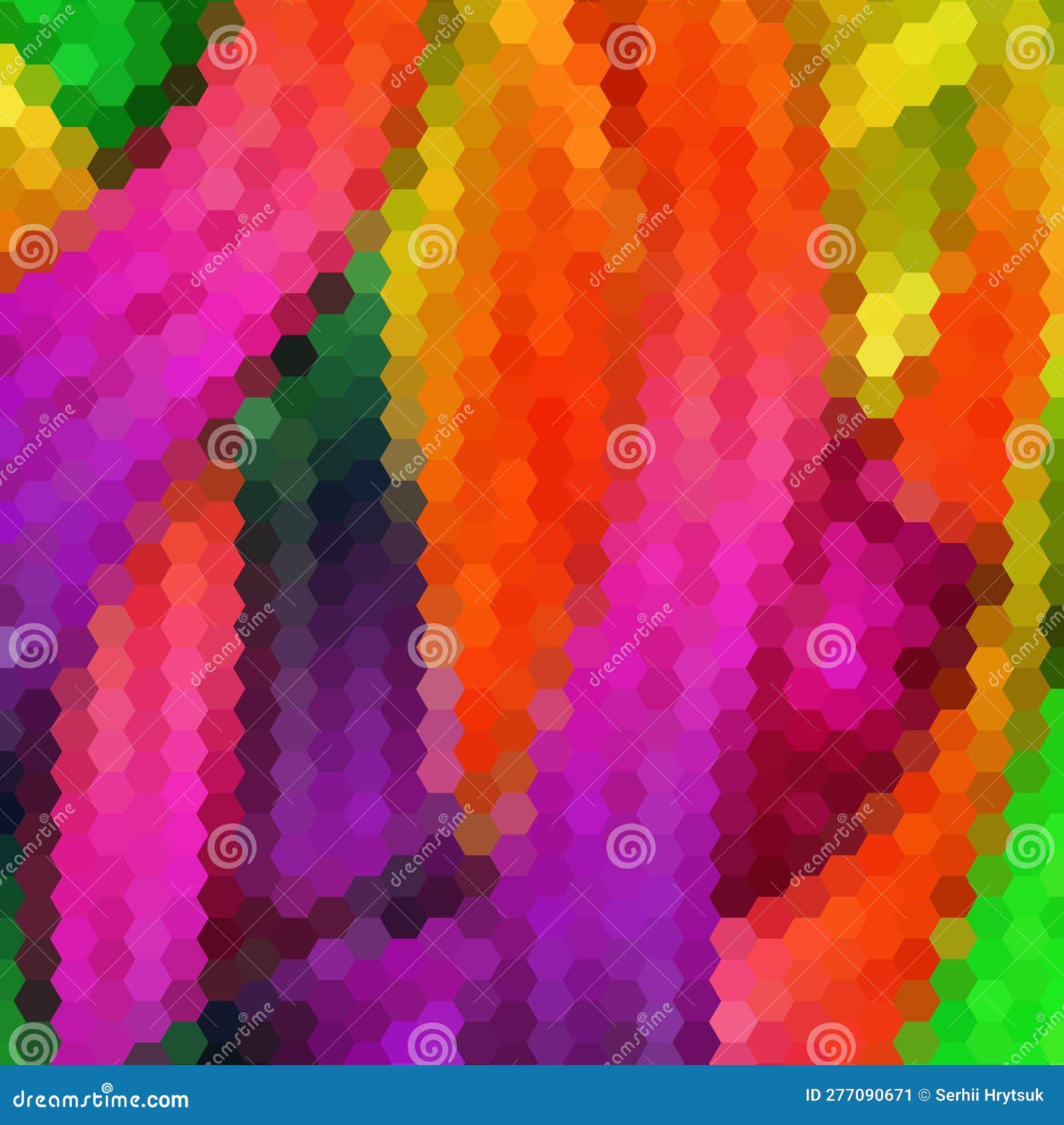 Vector Color Hexagon Pattern. Geometric Abstract Background with Simple ...