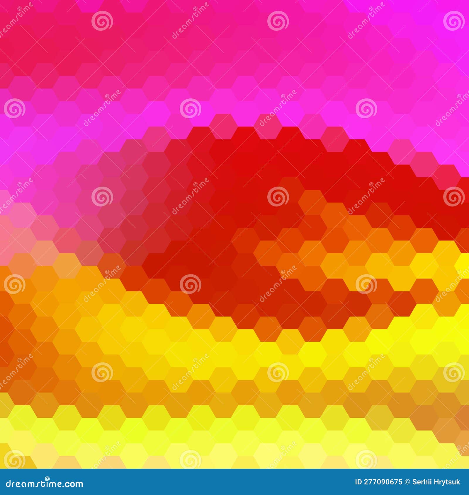 Vector Color Hexagon Pattern. Geometric Abstract Background with Simple ...