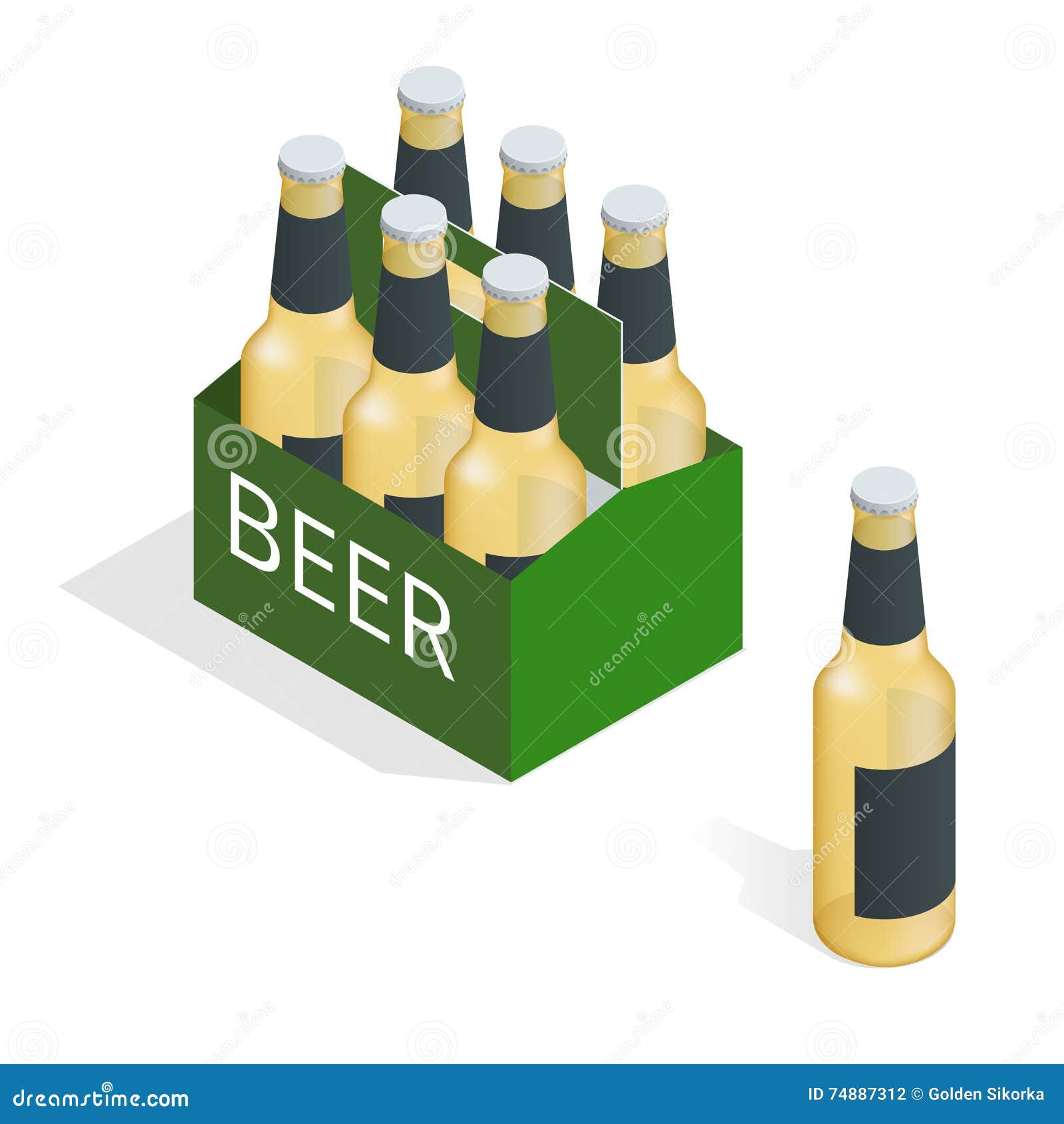 Case Of Beer Line Icon, Outline Vector Sign, Linear Style Pictogram ...