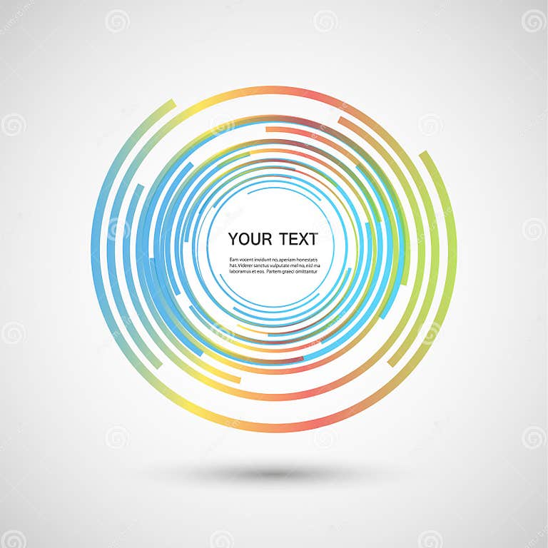 Vector Color Line Twirl Design Stock Vector - Illustration of location ...