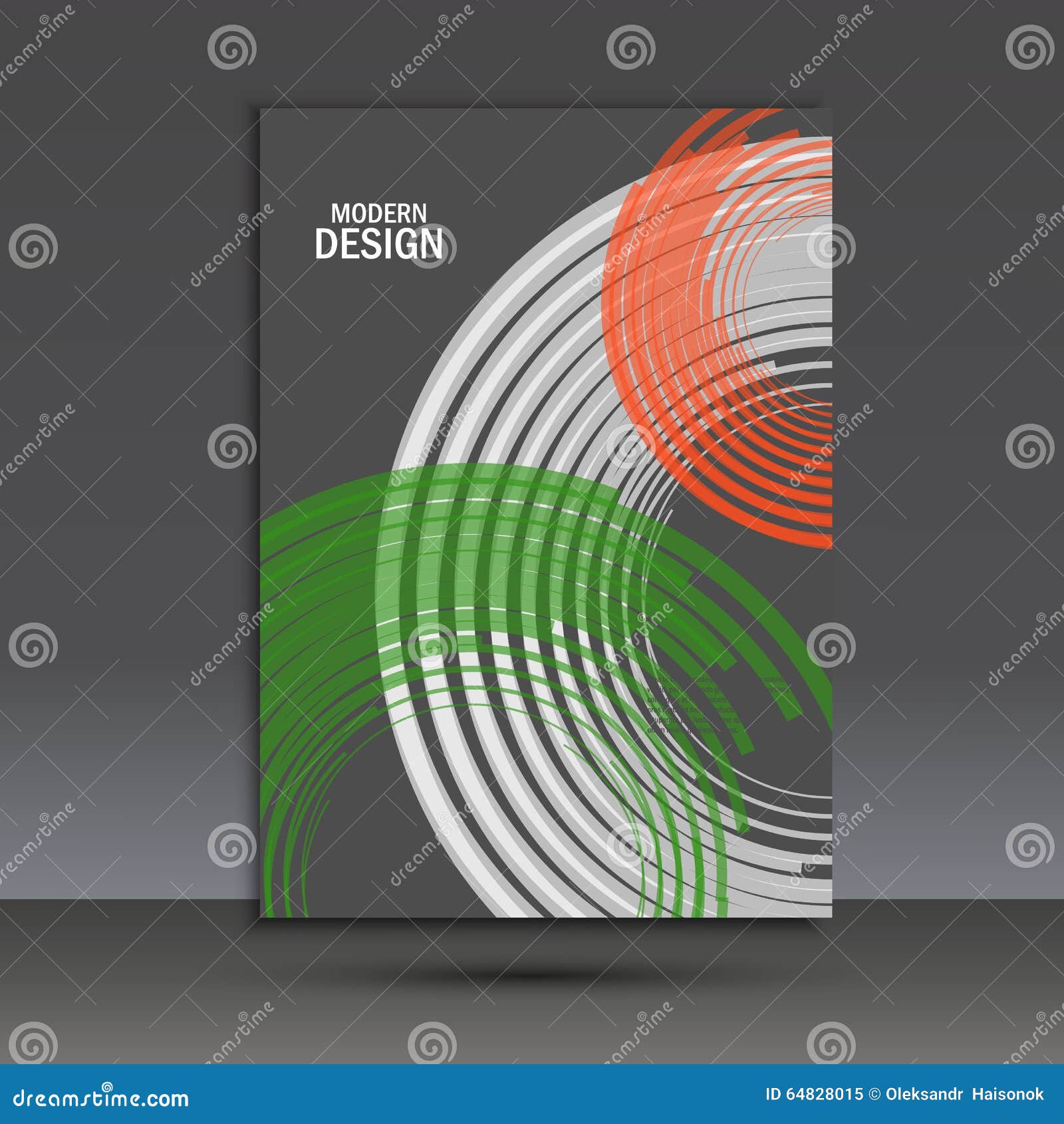 Vector Color Line Twirl Design. Cover Template Stock Vector ...