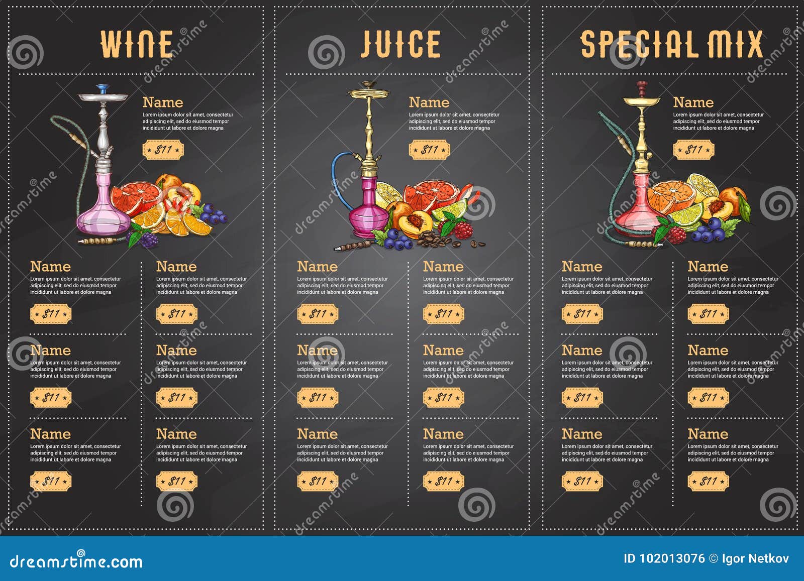 Vector color menu design stock vector. Illustration of oriental - 102013076