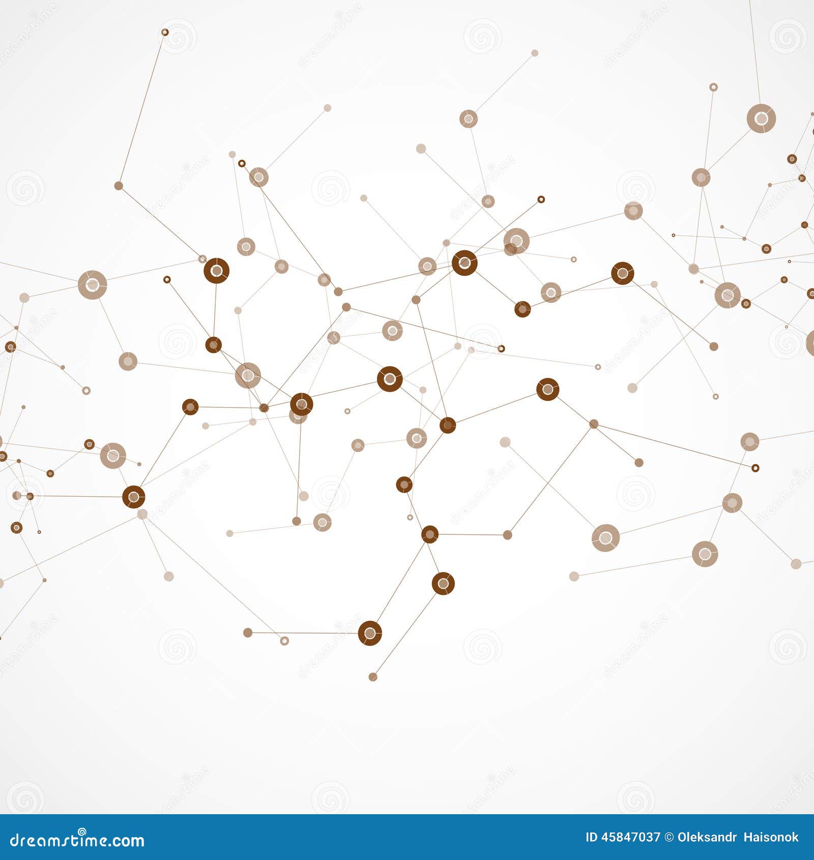Vector Color Network Connection and DNA Atom Stock Vector ...