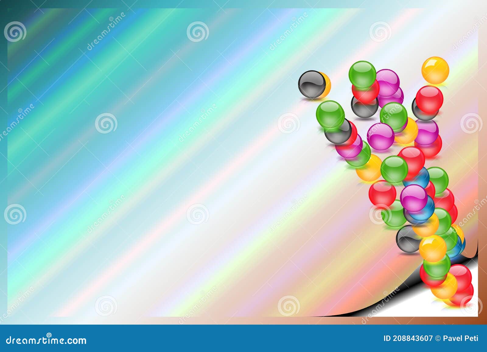 Vector Color Objects Background with Effect Stock Illustration ...