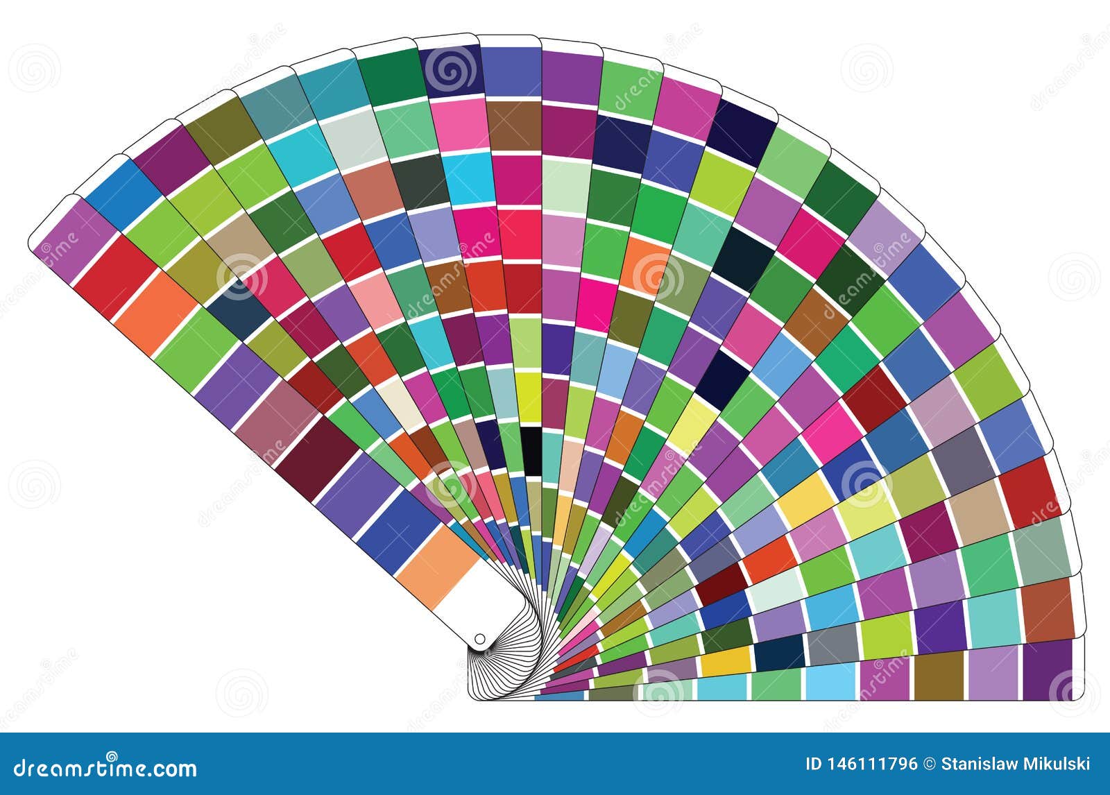 Vector color palette book stock illustration. Illustration of print ...