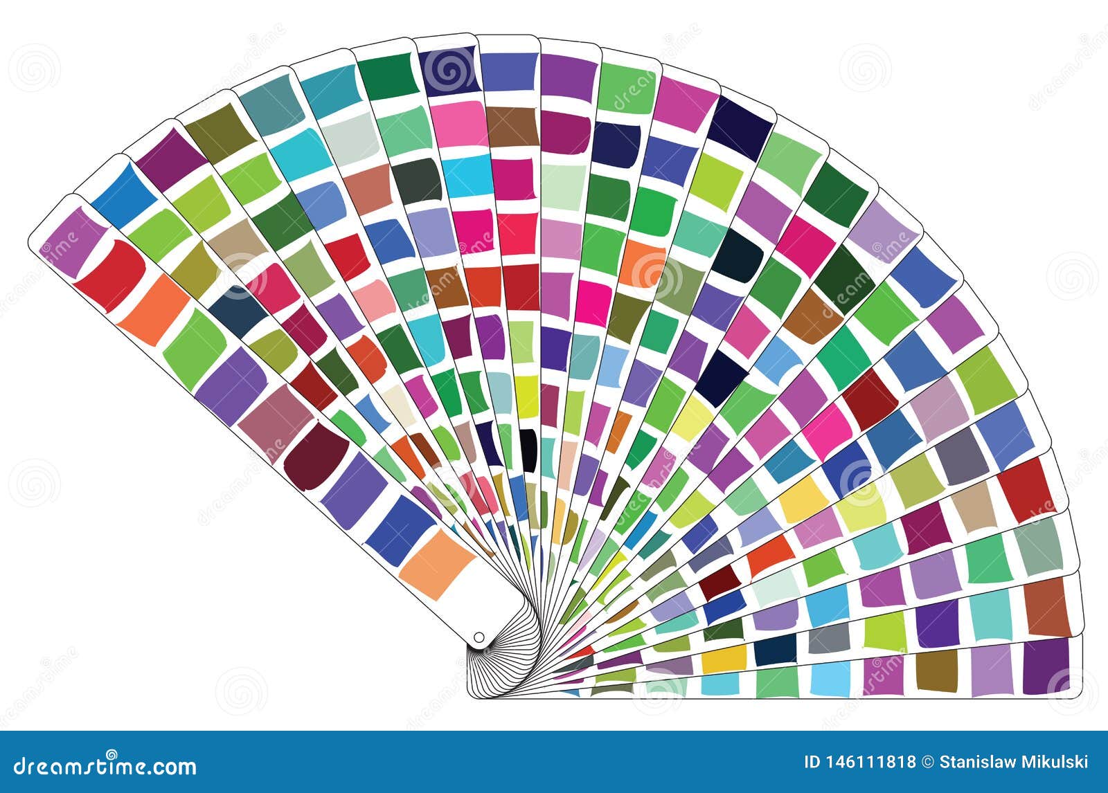 Vector color palette book stock illustration. Illustration of choosing ...