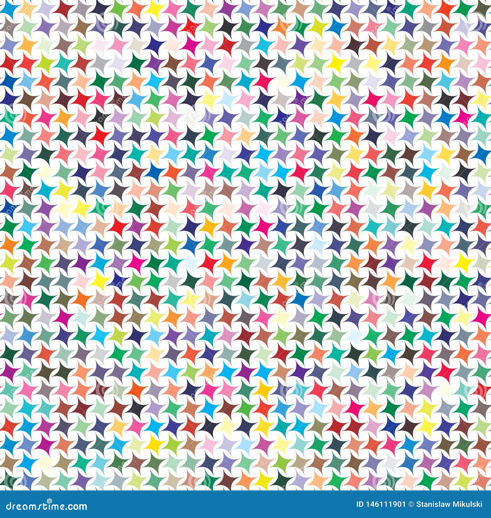 Vector Color Palette. 729 Different Colors in Shapes of Four-pointed ...