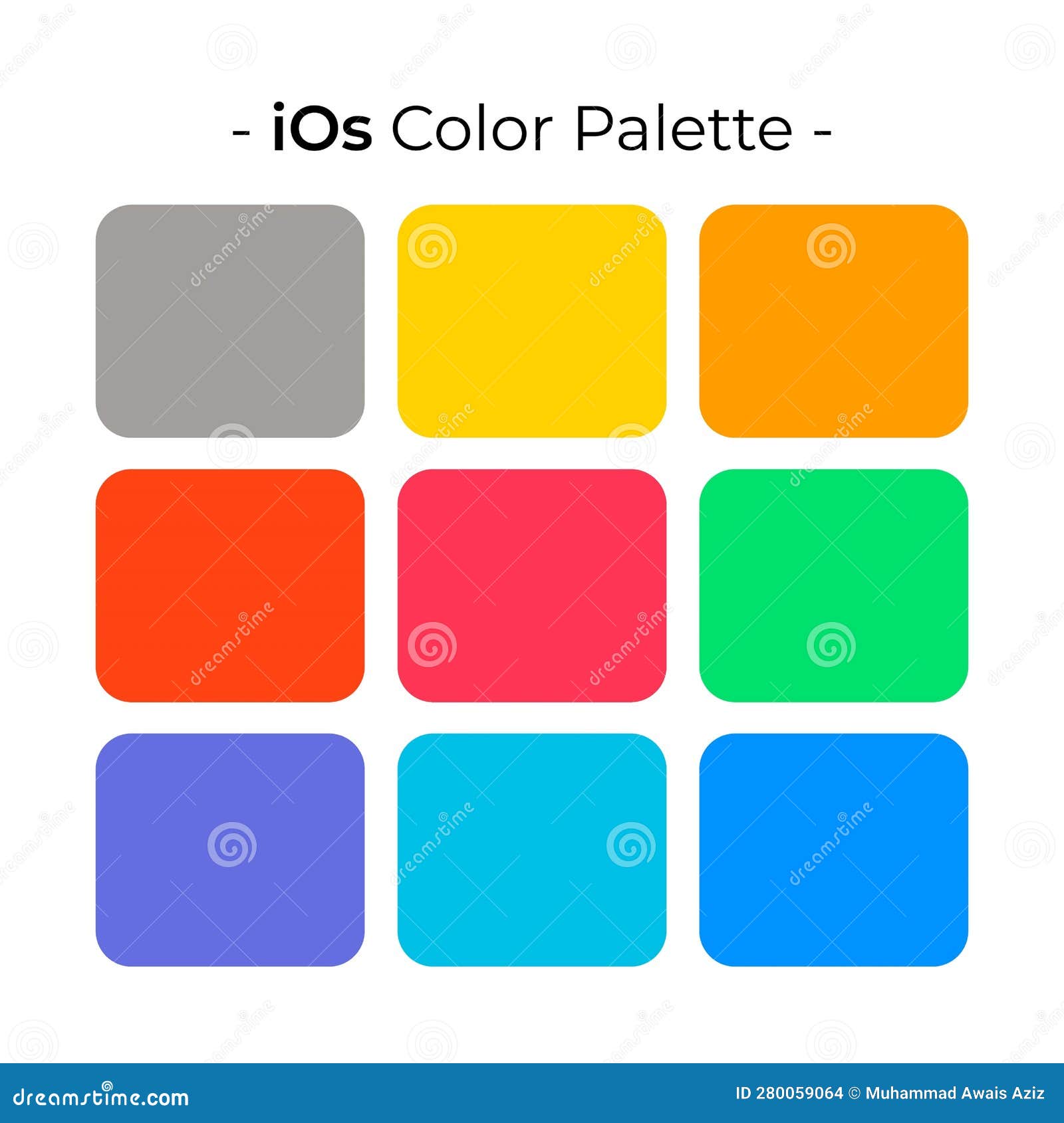 Vector Color Palette Set Design Template Multi Color Stock Vector ...