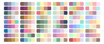Vector Color Palette Set Design Template Multi Color Stock Vector ...