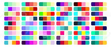 Vector Color Palette Set Design Template Multi Color Stock Vector ...