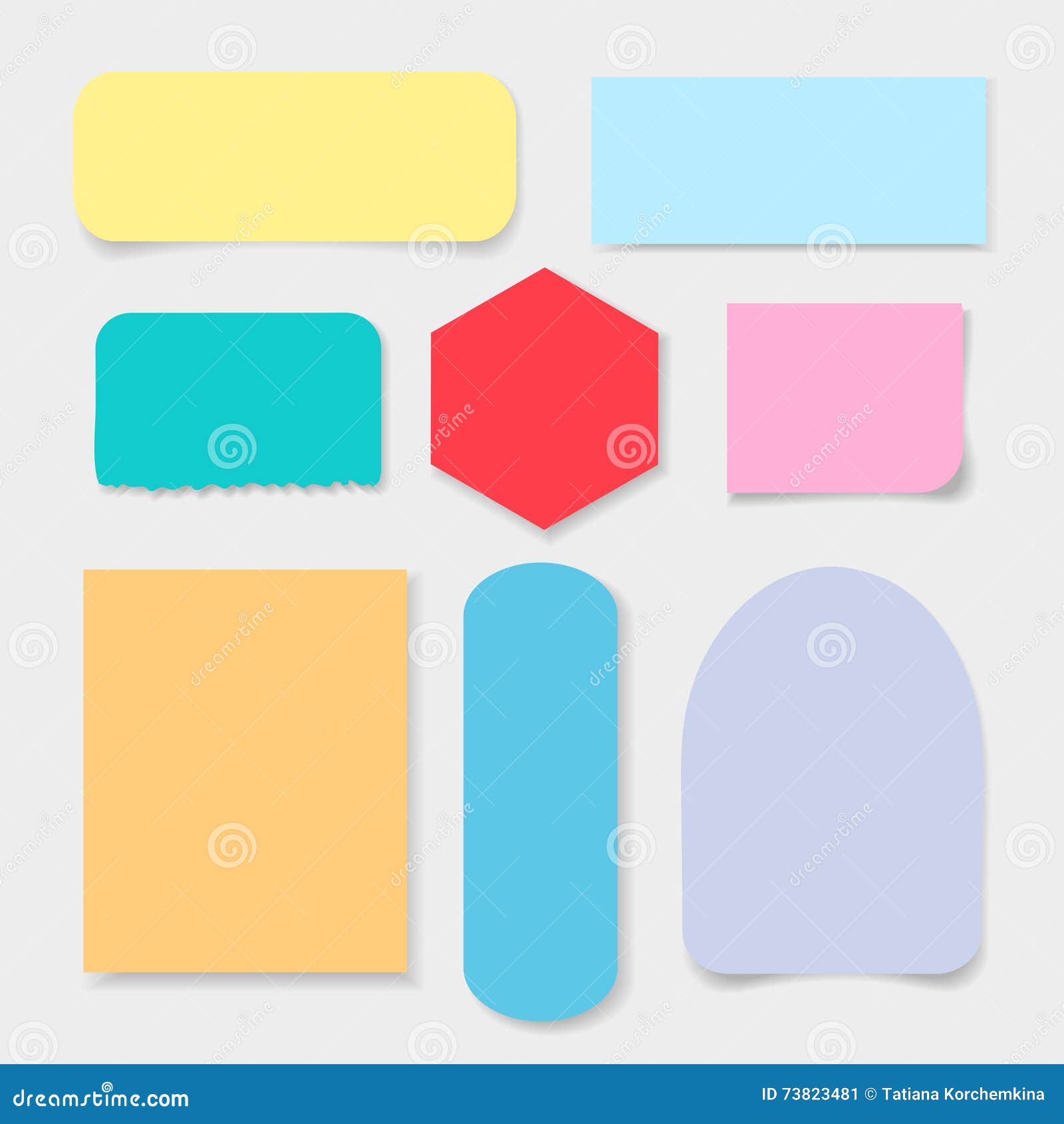 Vector Color Paper on a Light Background Stock Vector - Illustration of ...