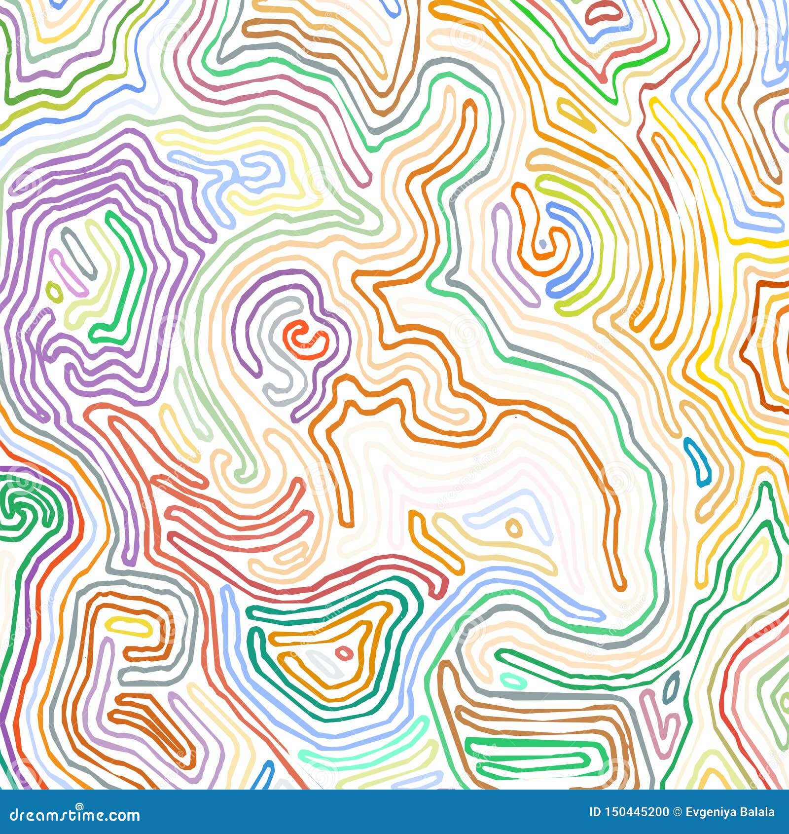 Vector Color Pattern, Curved Lines, Black and White Grunge Background ...