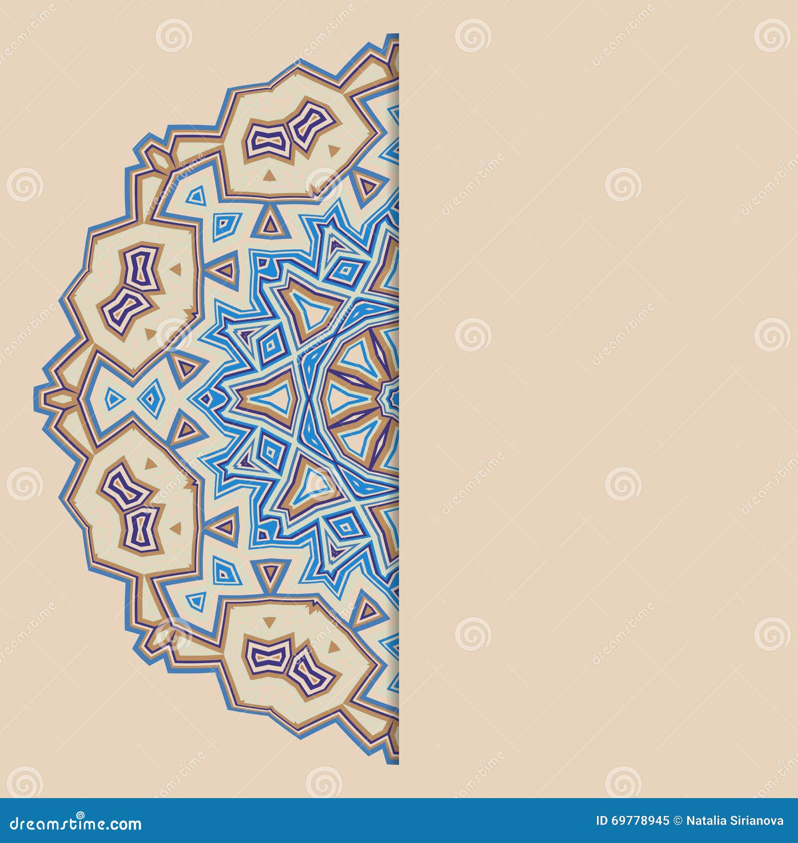 Vector color pattern stock vector. Illustration of east - 69778945