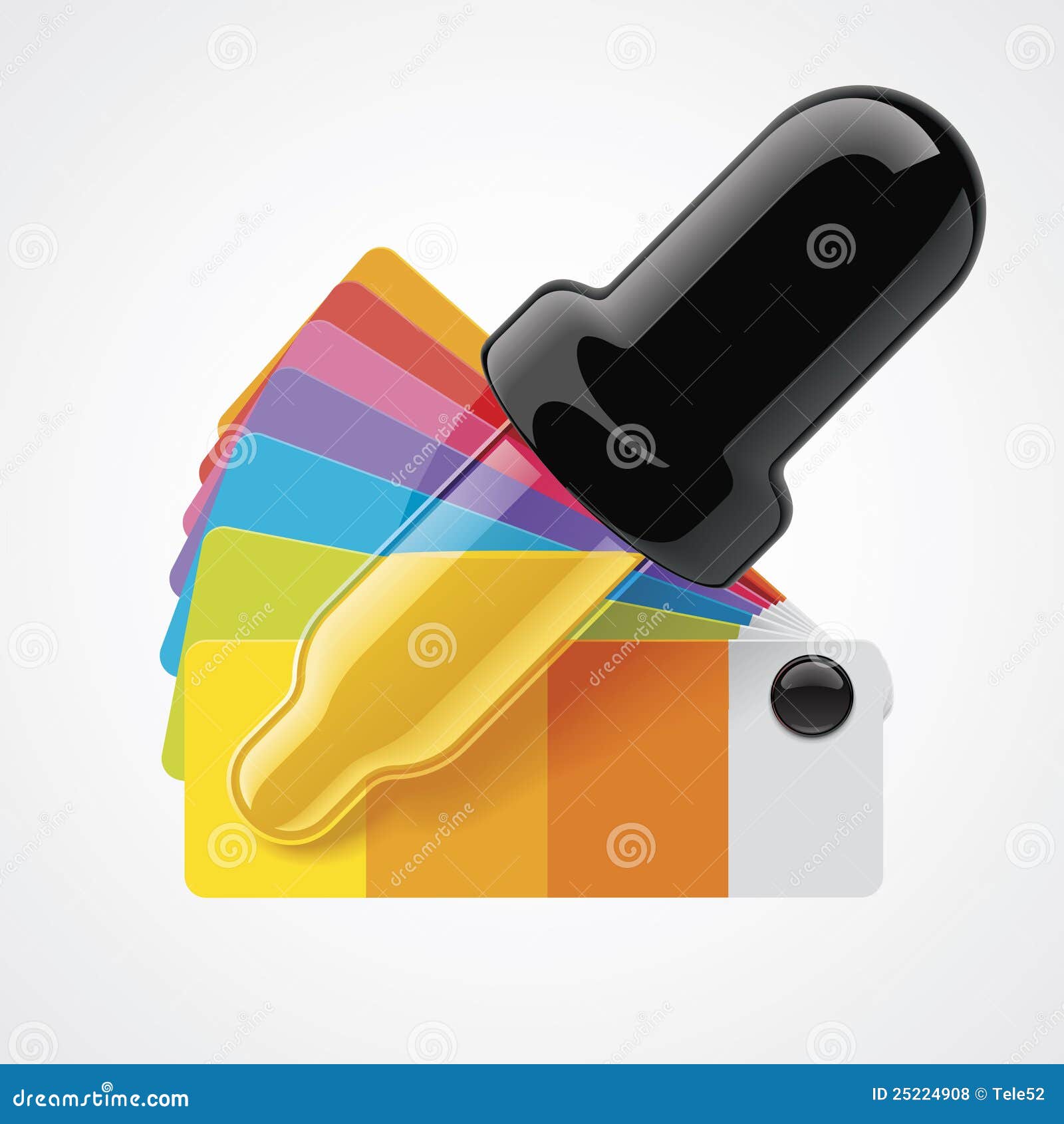 Vector color picker icon stock vector. Illustration of button - 25224908