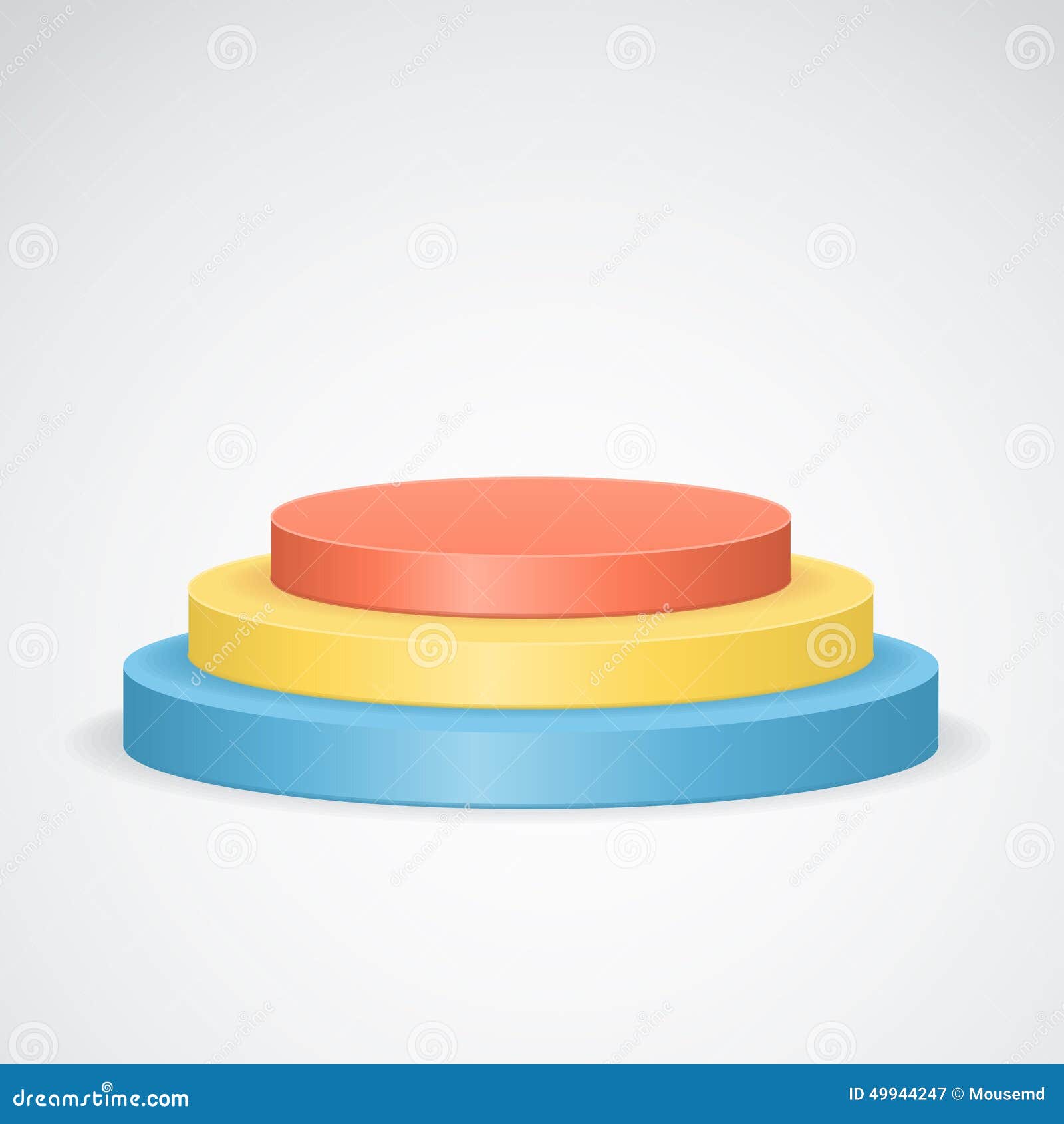 Vector color podium stock vector. Illustration of advertising - 49944247