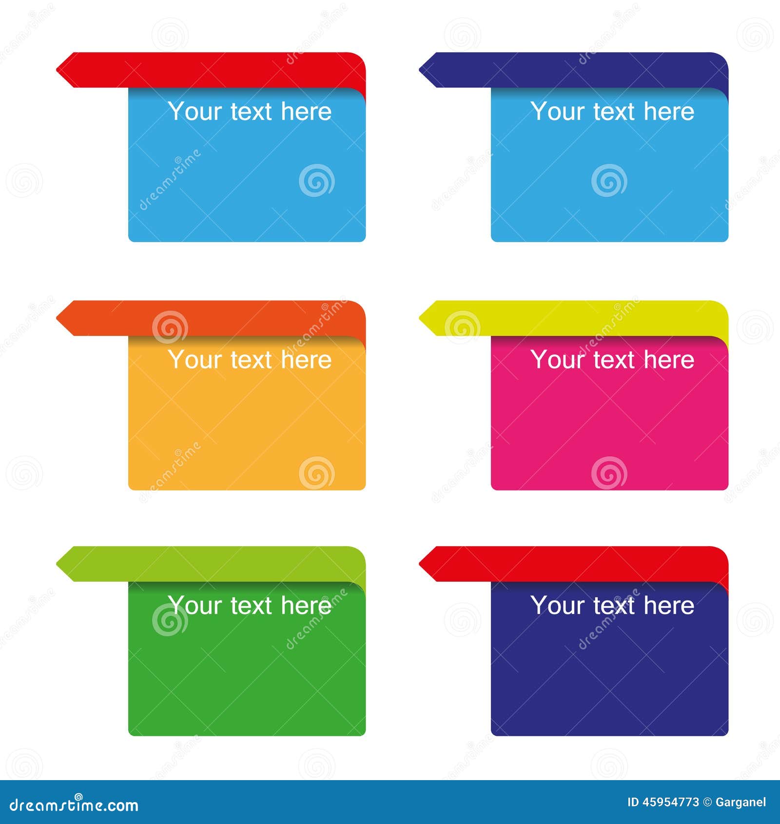 Vector color pointers stock vector. Illustration of pattern - 45954773