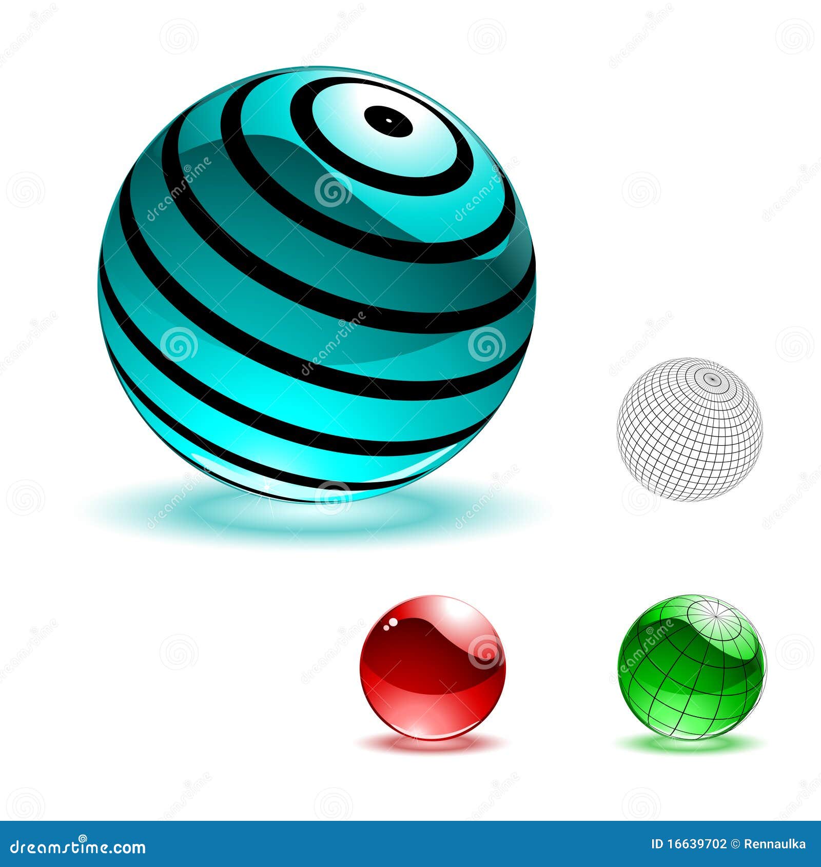 Vector color shiny spheres stock vector. Illustration of blue - 16639702