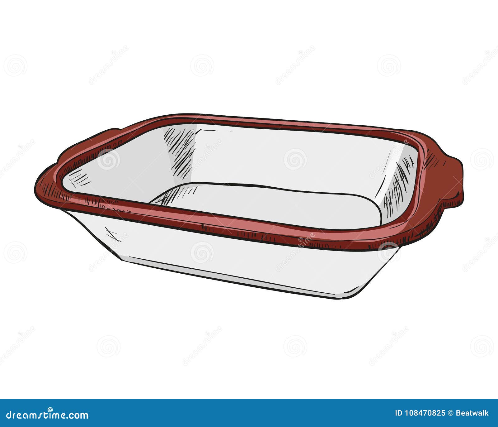 Vector Color Sketch of Containers Food Storage Stock Vector ...