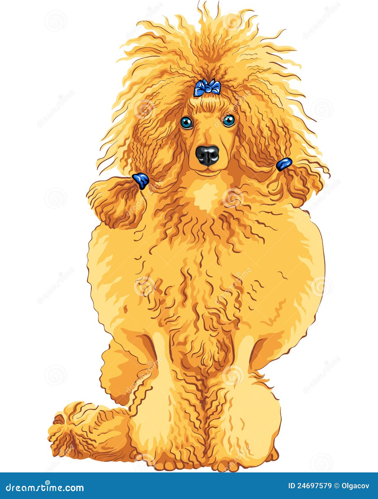 Poodle Sketch Cartoon Vector | CartoonDealer.com #40807789