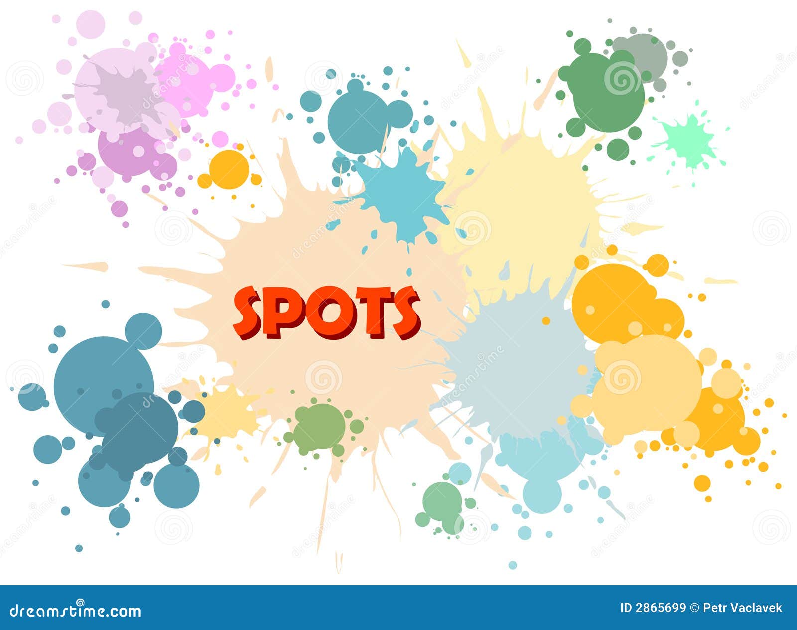 Vector Color Spots Background Royalty Free Stock Images - Image: 2865699