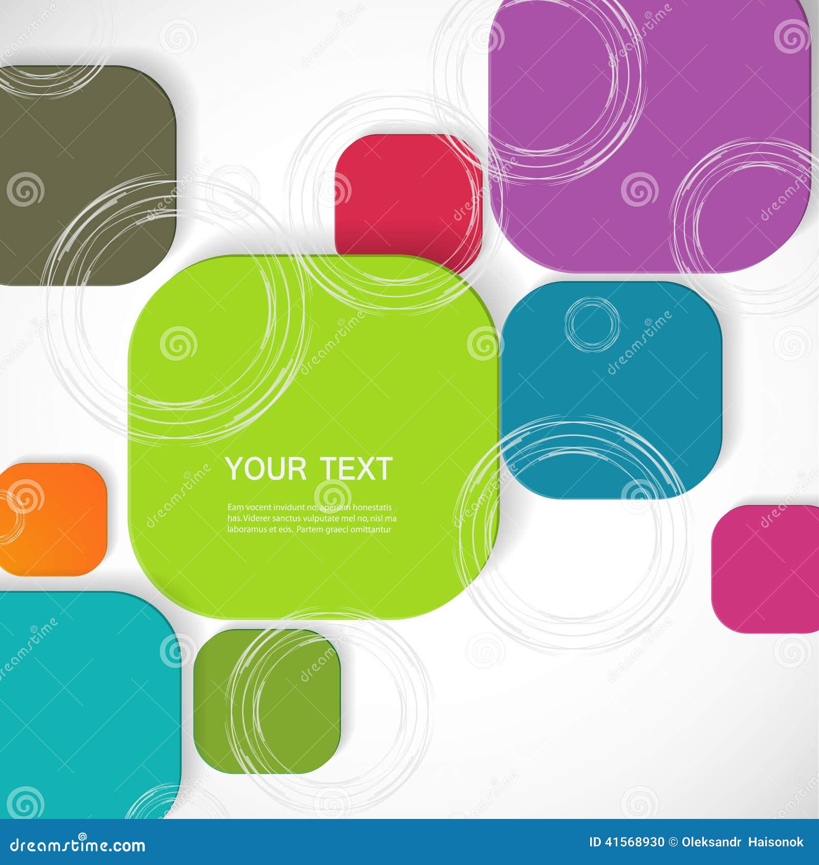 Vector Color Square Connection Eps Stock Vector - Illustration of ...