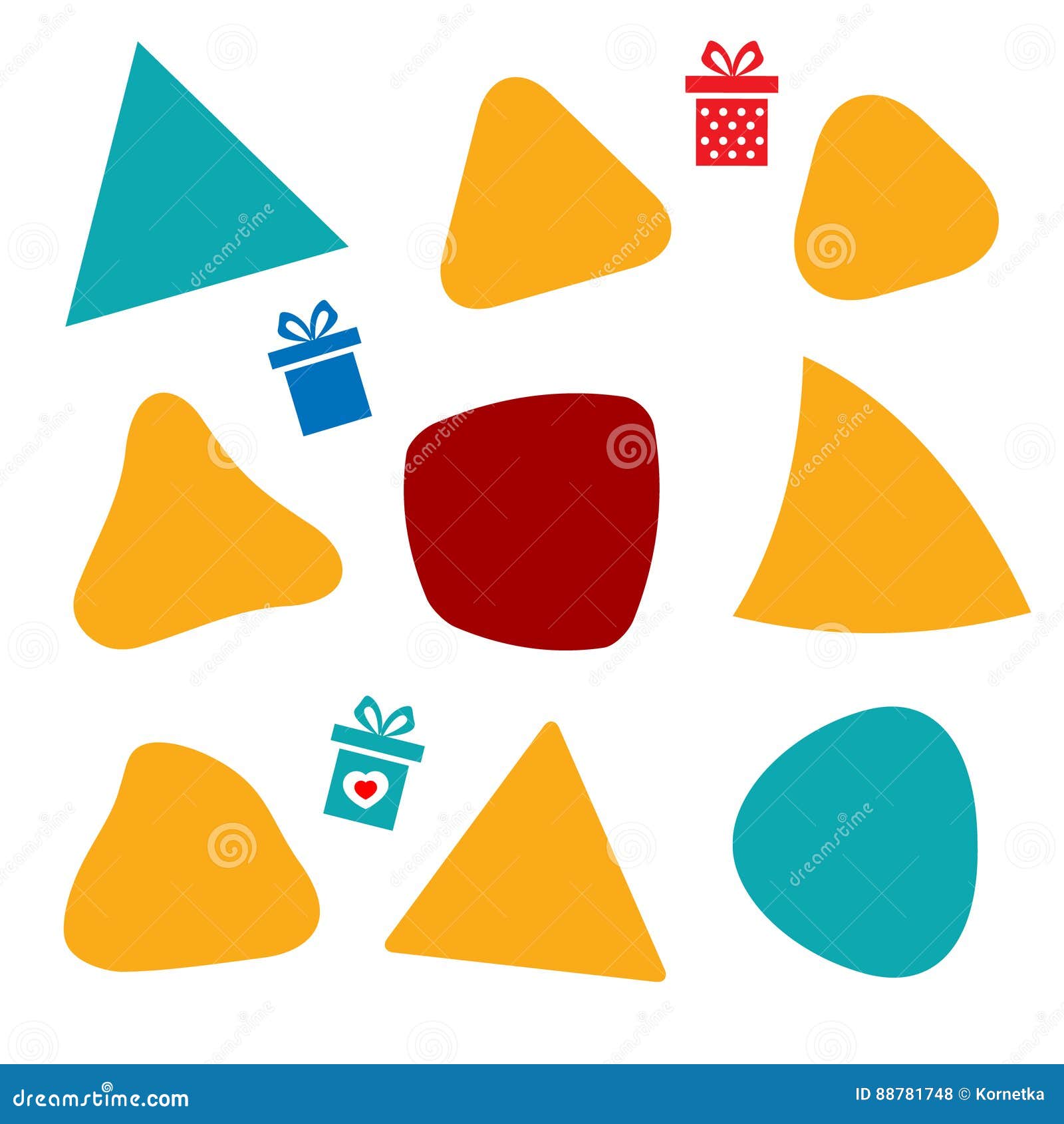 Vector Color Triangle, Gift. Stock Illustration - Illustration of ...