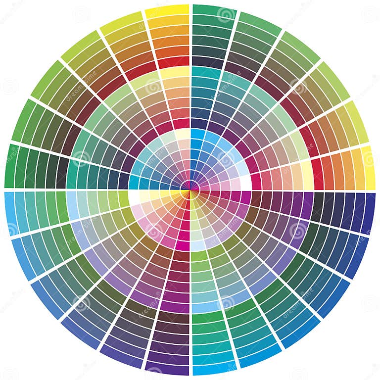 Vector color wheel stock vector. Illustration of sample - 23284255